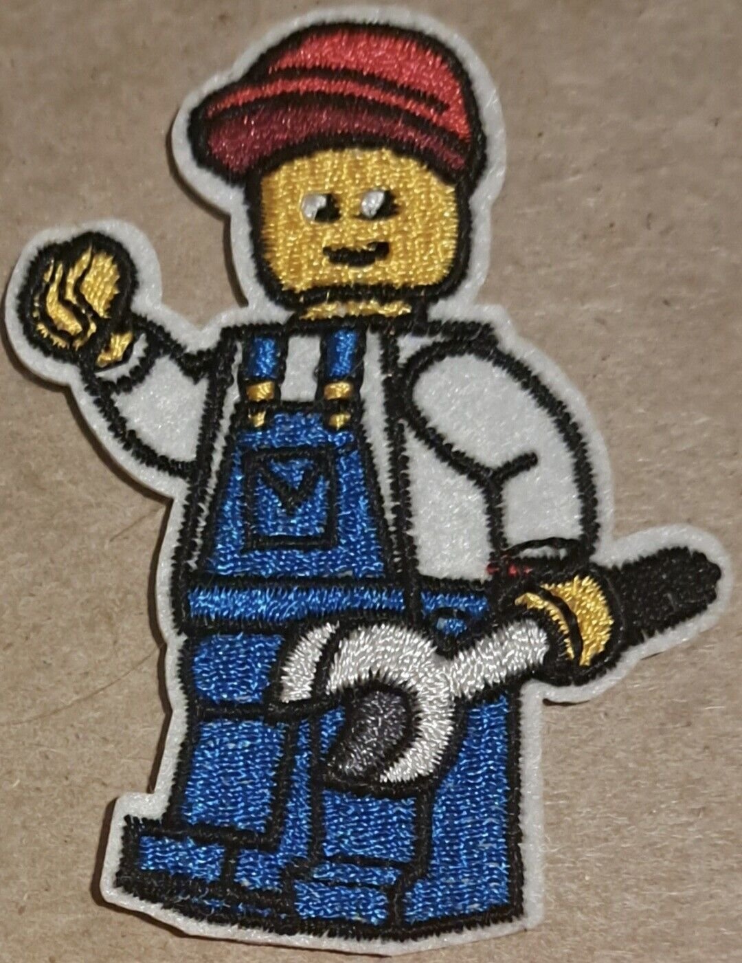 Lego The Master Builder with a Wrench embroidered Iron on patch