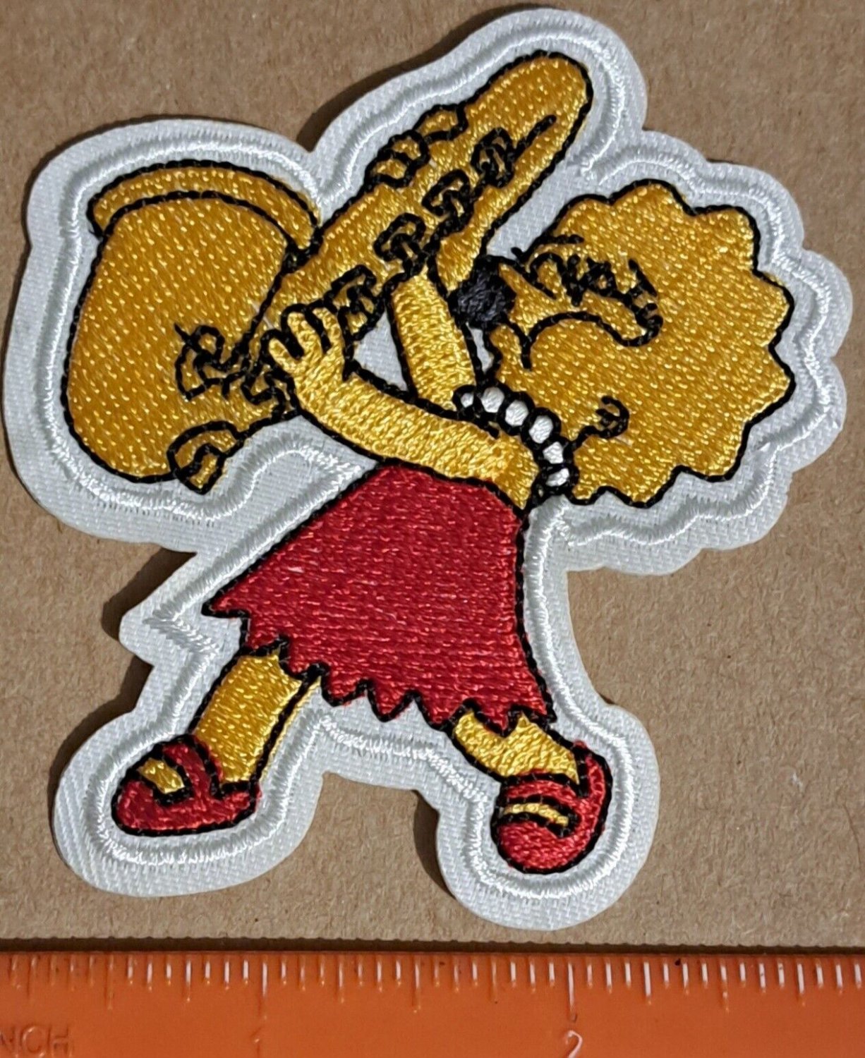 The Simpsons Lisa Simpson embroidered Iron on patch