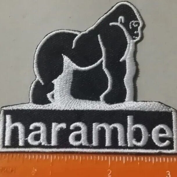 Harambe embroidered Iron on patch