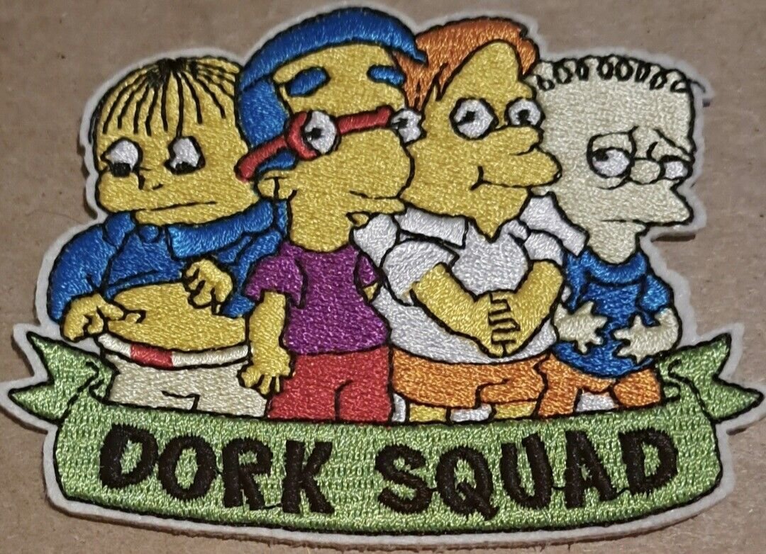 The Simpsons Dork Squad embroidered Iron on patch