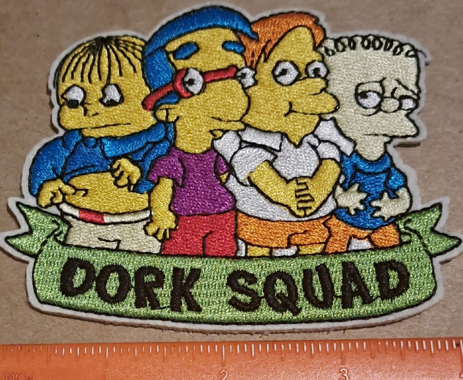 The Simpsons Dork Squad embroidered Iron on patch