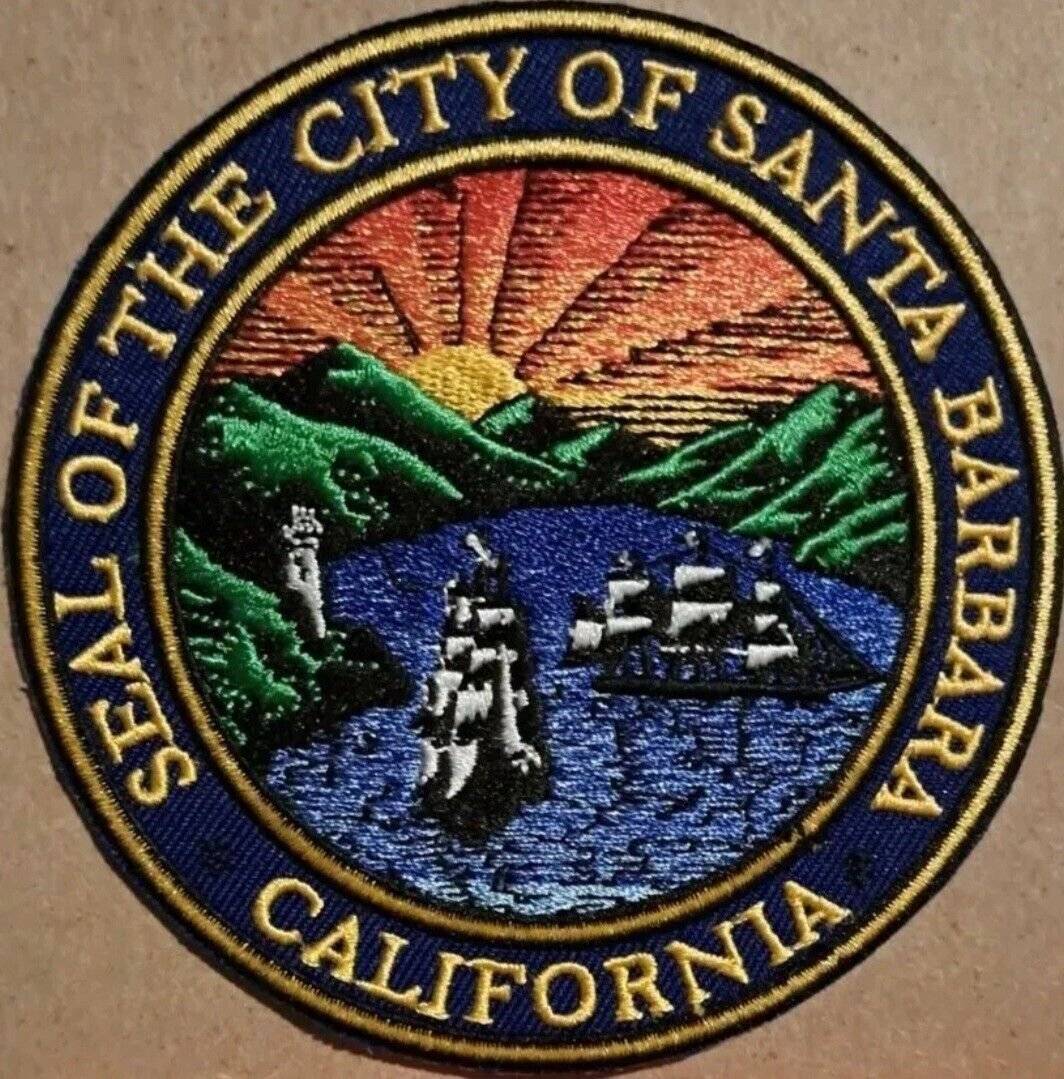 Seal of City of Santa Barbara embroidered Iron on patch