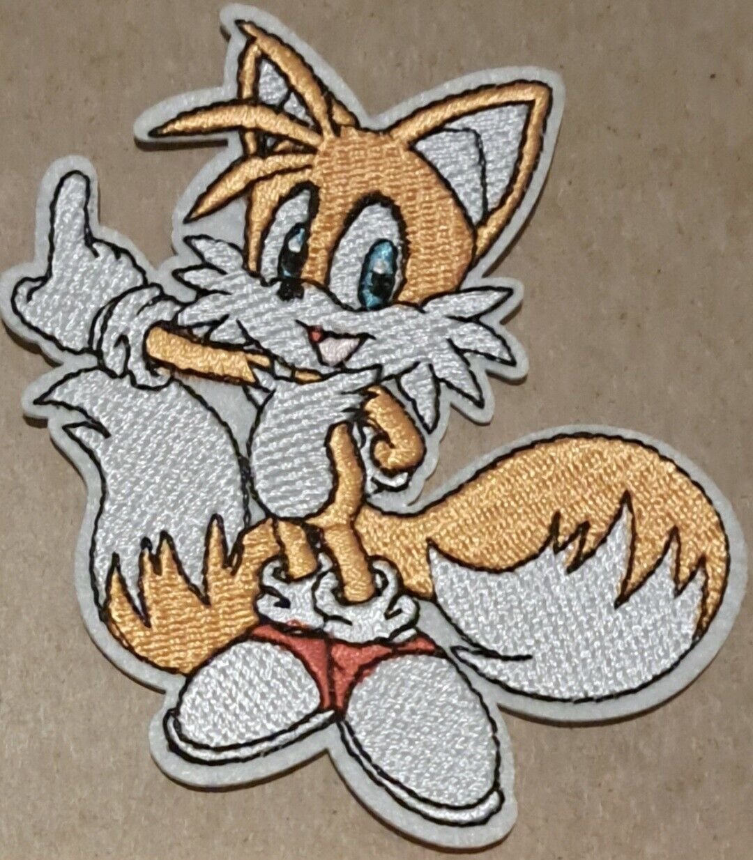 Sonic the Hedgehog Tails the Fox embroidered Iron on patch