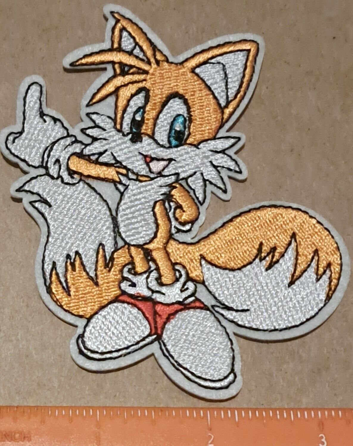 Sonic the Hedgehog Tails the Fox embroidered Iron on patch