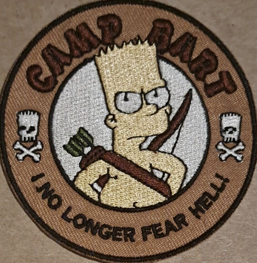 The Simpsons Camp Bart embroidered Iron on patch