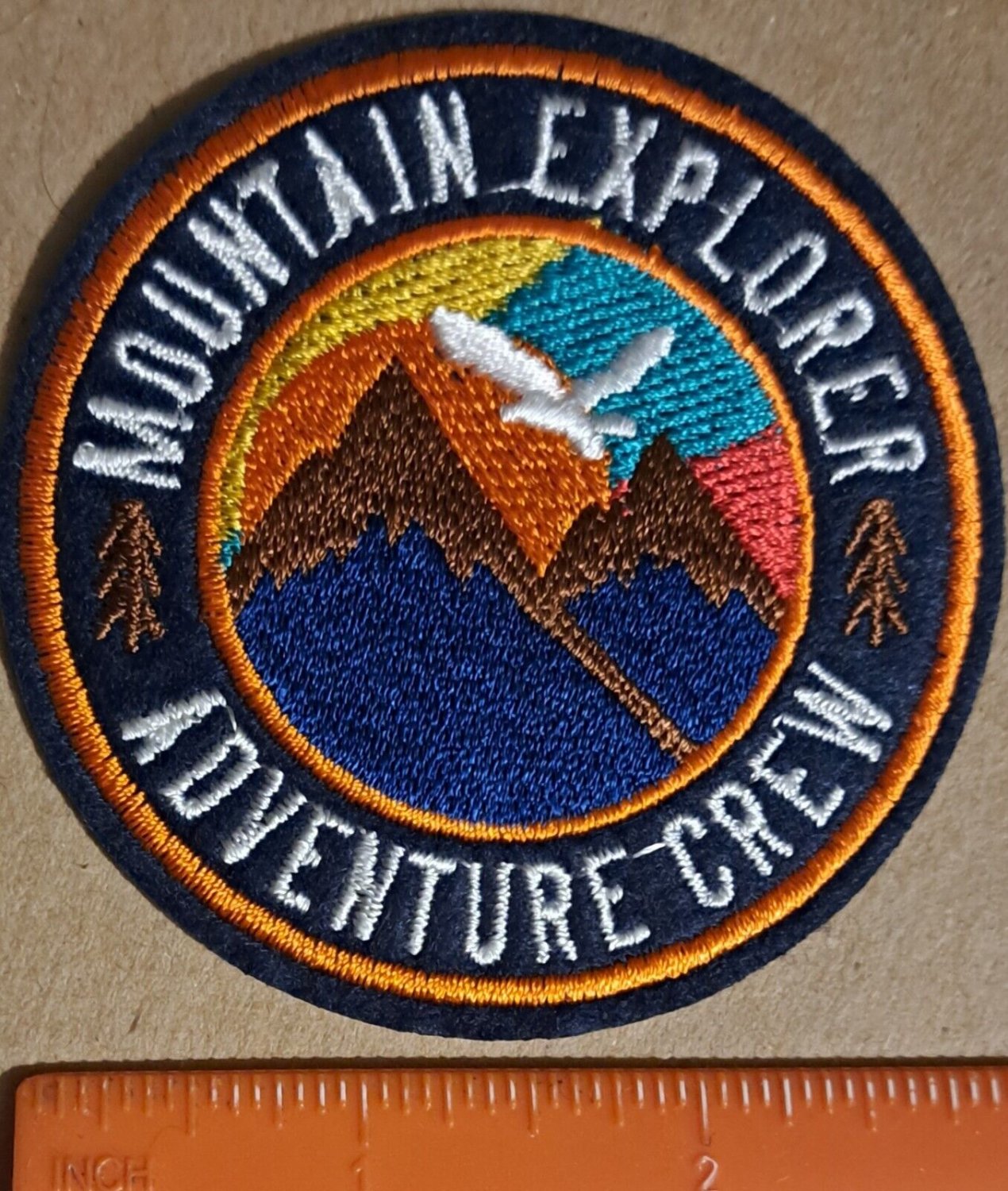 Mountain Explorer Adventure Crew embroidered Iron on patch