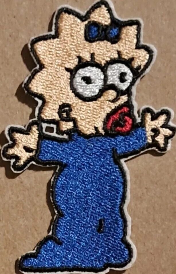 The Simpsons Maggie Simpson embroidered Iron on patch