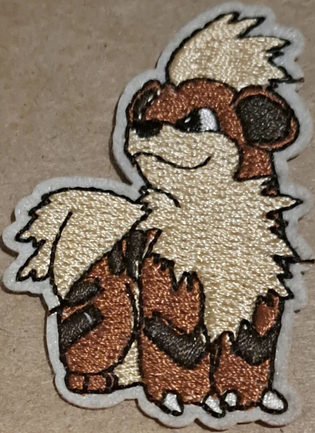 Pokemon Growlithe embroidered Iron on patch