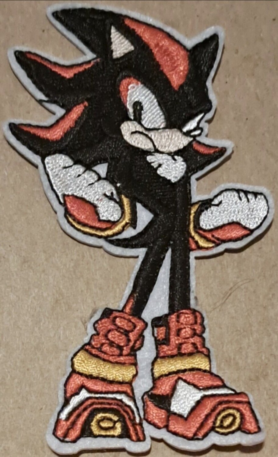 Shadow the Hedgehog embroidered Iron on patch