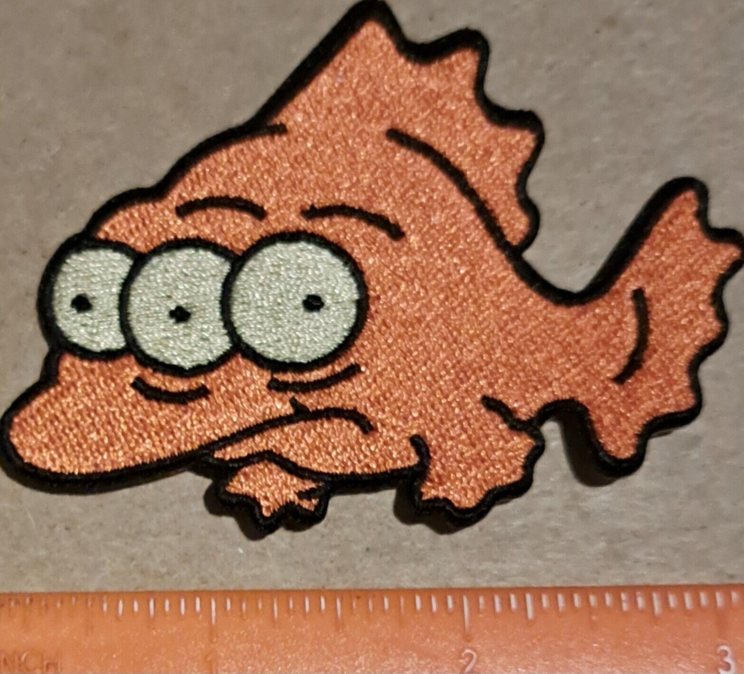 The Simpsons Blinky the Three-Eyed Fish embroidered Iron on patch