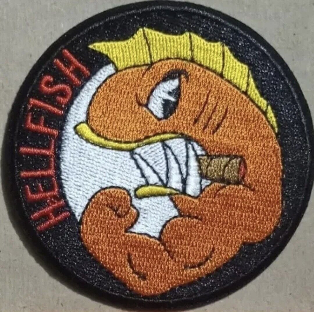 The Simpsons Flying Hellfish embroidered Iron on patch