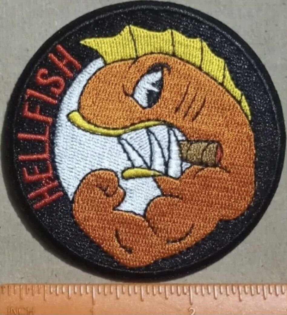 The Simpsons Flying Hellfish embroidered Iron on patch