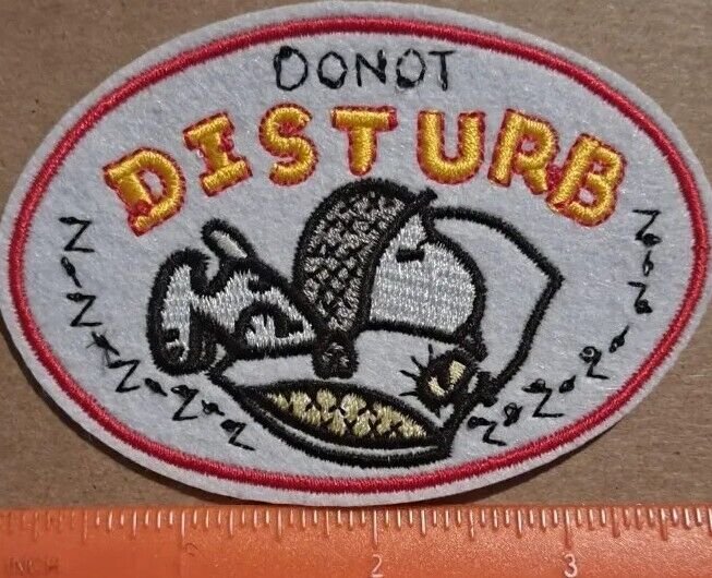 Peanuts Snoopy Do Not Disturb embroidered Iron on patch