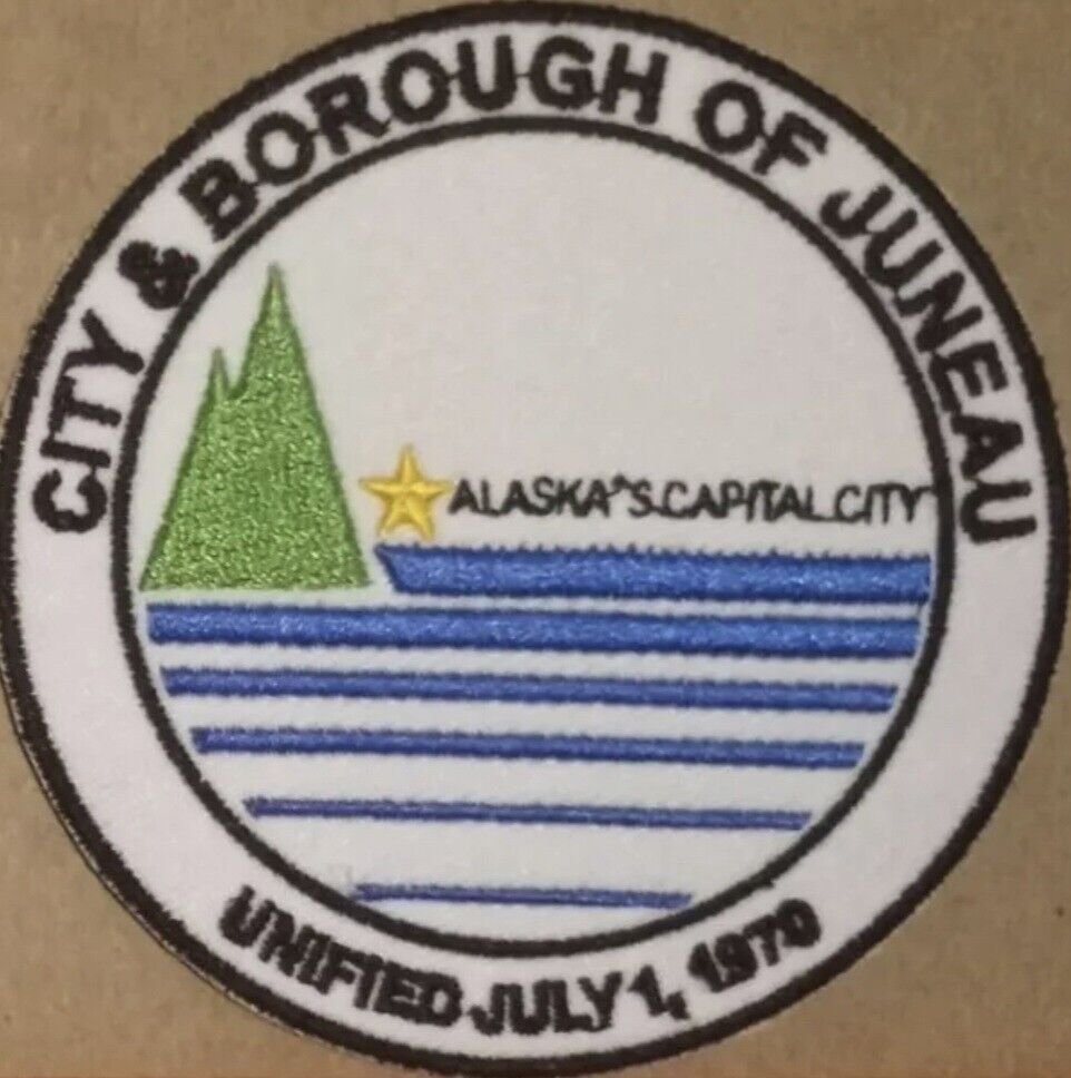 Seal of City & Borough of Juneau embroidered Iron on patch