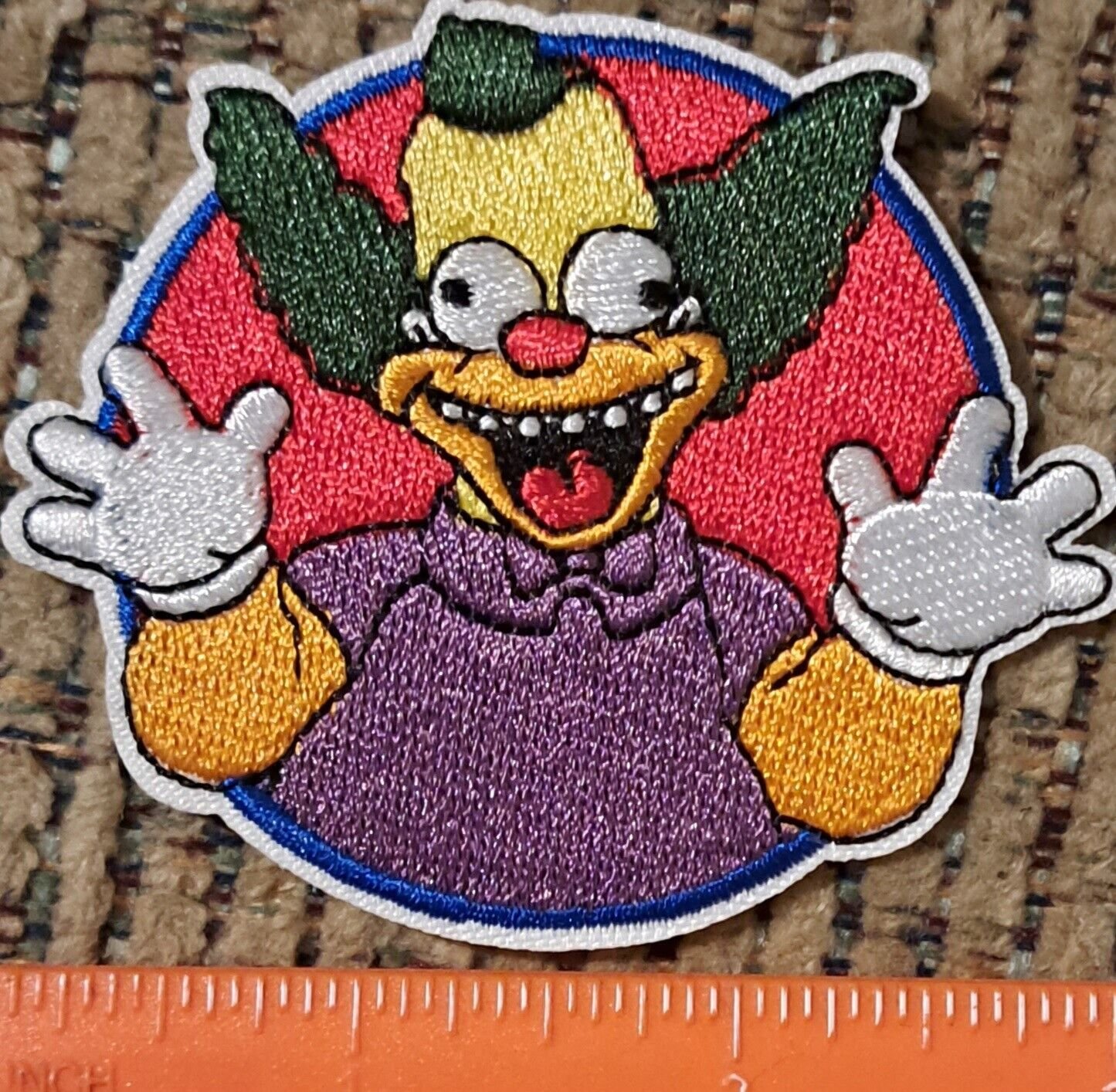 The Simpsons Krusty the Clown embroidered Iron on patch