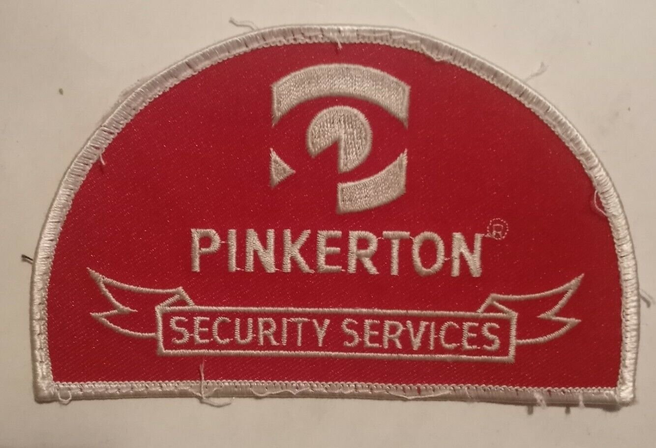 Pinkerton Security Services Iron on patch