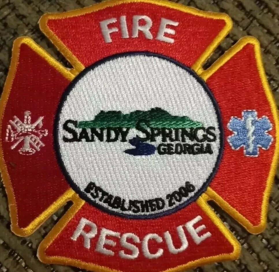Fire and Rescue - Sandy Springs - Iron on patch