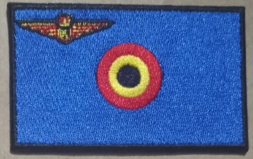 Flag of Belgian Air Force embroidered Iron on patch