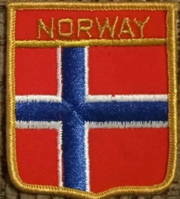 Flag of Norway embroidered Iron on patch