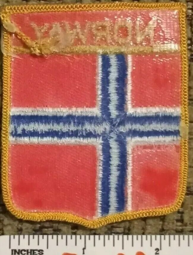 Flag of Norway embroidered Iron on patch