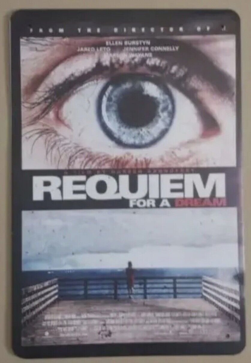 Requiem for a Dream - metal hanging wall sign