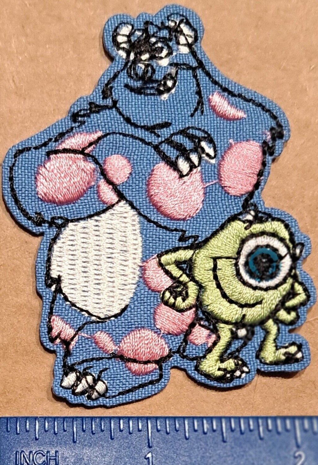 Disney Pixar Monsters, Inc. Sully with Mike embroidered Iron on patch