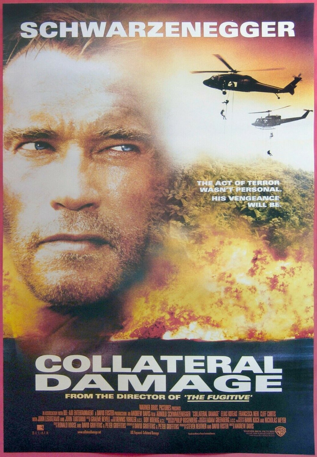Collateral Damage (2002) INT Movie Poster Schwarzenegger Original