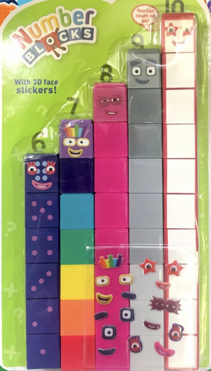 Numberblocks 1-10 full set official CBeebies Numberblocks Free Shipping