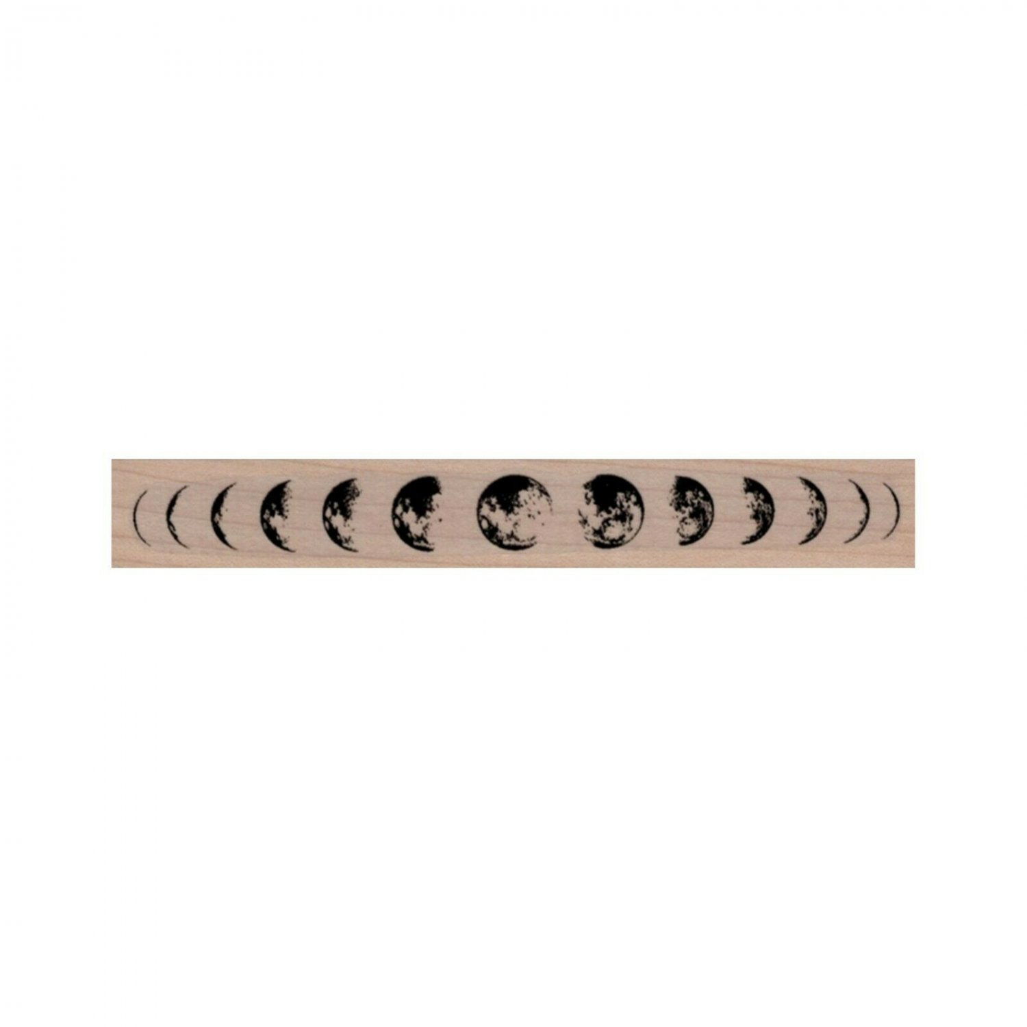 NEW Moon Phases RUBBER STAMP, Moon Stamp, Full Moon Stamp, Lunar Stamp