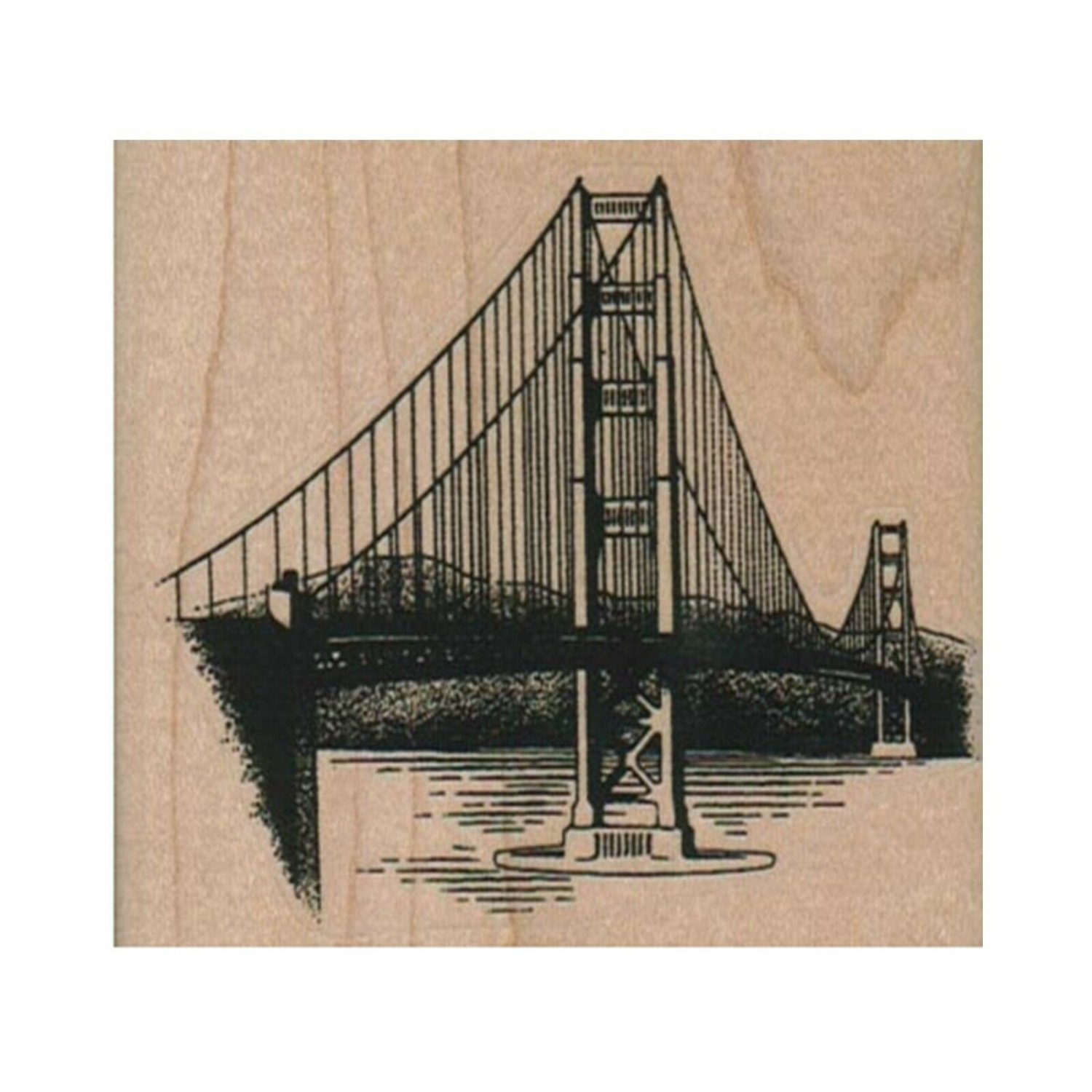 NEW Golden Gate Bridge RUBBER STAMP, San Francisco Stamp, Travel Stamp ...