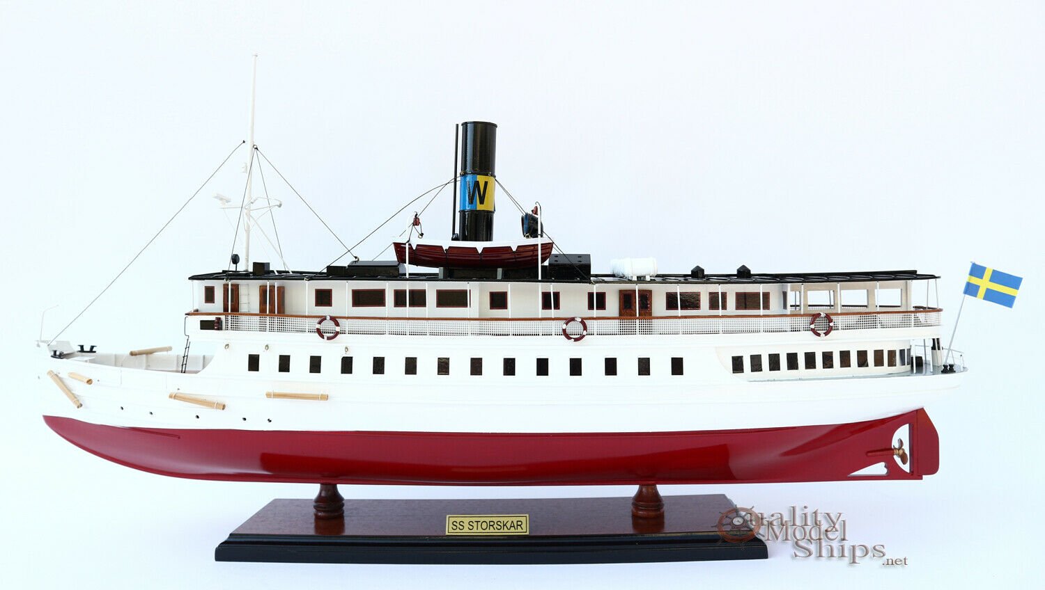 SS Mariefred Steam Ship Model 28" Ready Display
