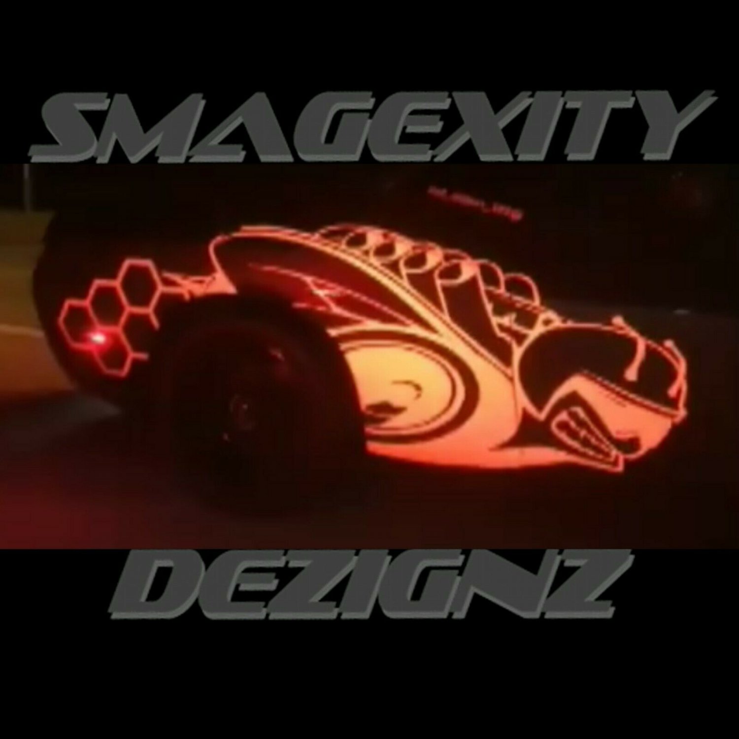 REFLECTIVE RED Graphics CHALLENGER MOPAR SCAT PACK RUMBLE BEE HONEYCOMB ...