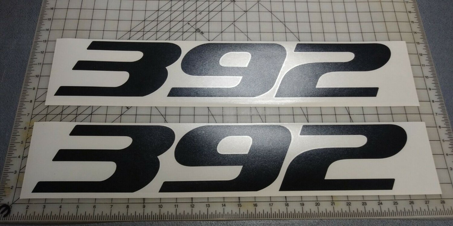 2 392 Text Logos Charger Decal Graphic Vinyl CHALLENGER MOPAR SRT Scat ...