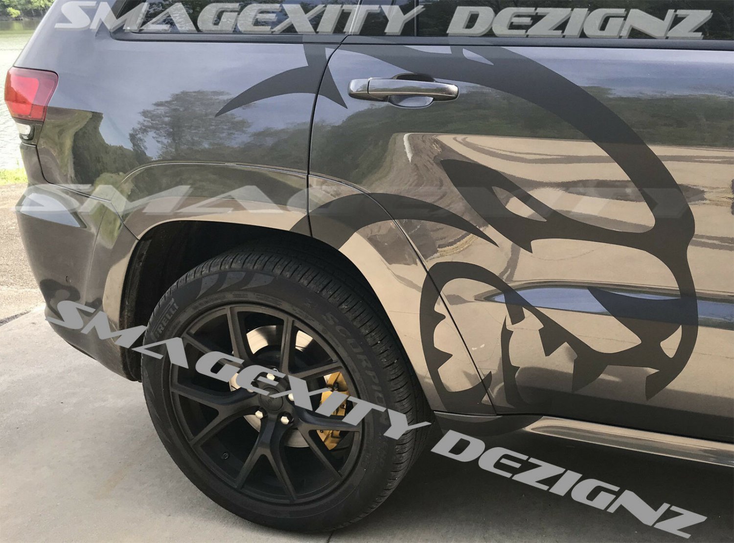 HELLHAWK Decals Graphic TRACKHAWK MOPAR SRT HELLCAT HEMI 392 SRT JEEP ...