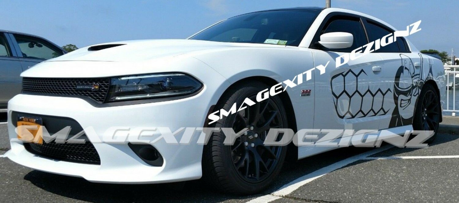 SRT CAST VINYL DECAL KIT GRAPHICS CHARGER MOPAR SCAT PACK BEE HONEYCOMB ...