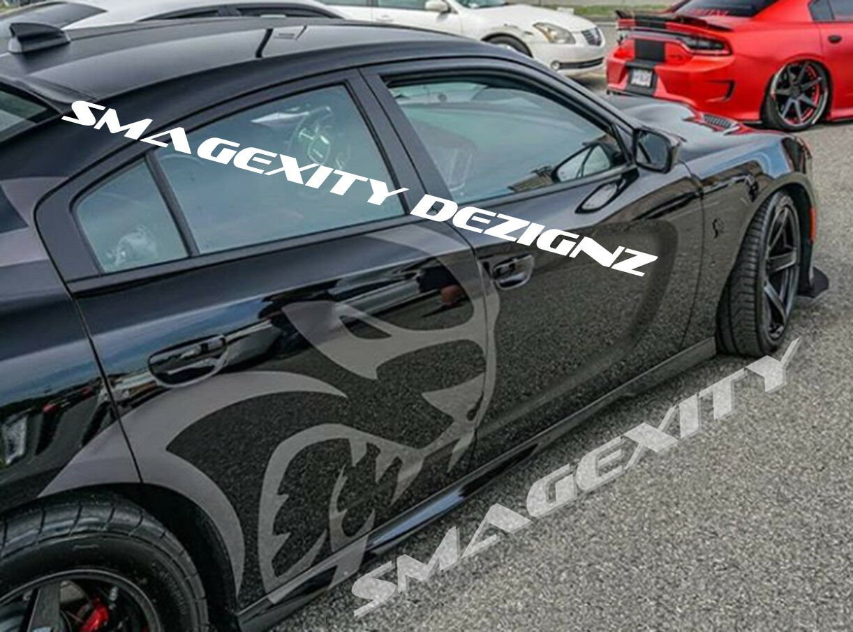 Huge reflective CAST VINYL DECAL KIT GRAPHICS CHARGER MOPAR SRT LOGO ...
