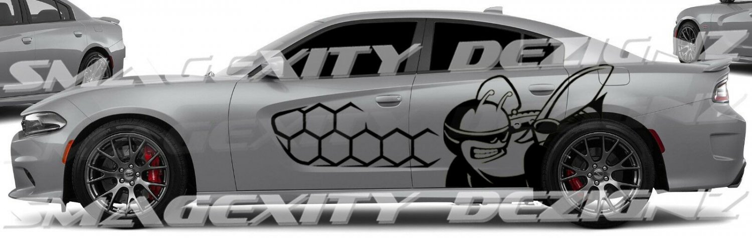 REFLECTIVE SRT CAST VINYL DECAL KIT GRAPHICS CHARGER MOPAR SCAT PACK ...