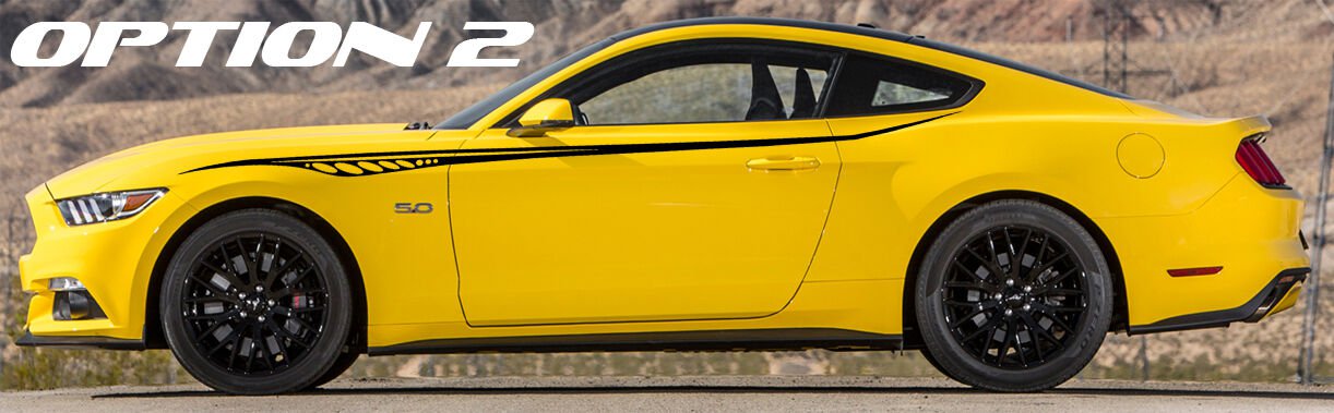 REFLECTIVE custom CAST VINYL DECAL KIT GRAPHICS 2017 Stripe MUSTANG GT ...