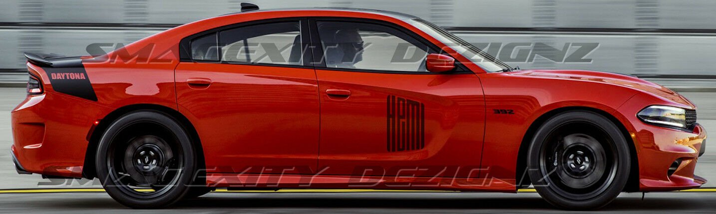 CUDA HEMI Text Logos Decals Graphic Vinyl Mopar Challenger Charger SRT ...