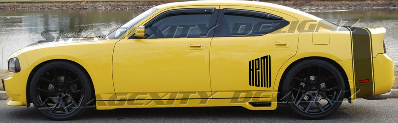 CUDA HEMI Text Logos Decals Graphic Vinyl Mopar Challenger Charger SRT ...