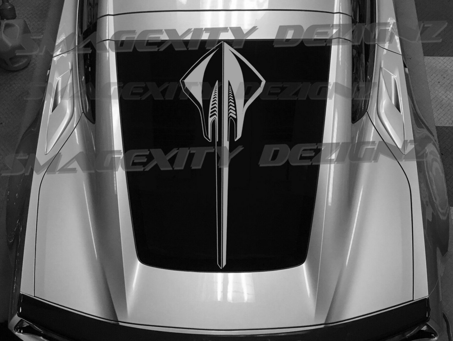 2014 2018 CORVETTE C7 STINGRAY GRAPHIC SPLIT REFLECTIVE DECAL VINYL ...