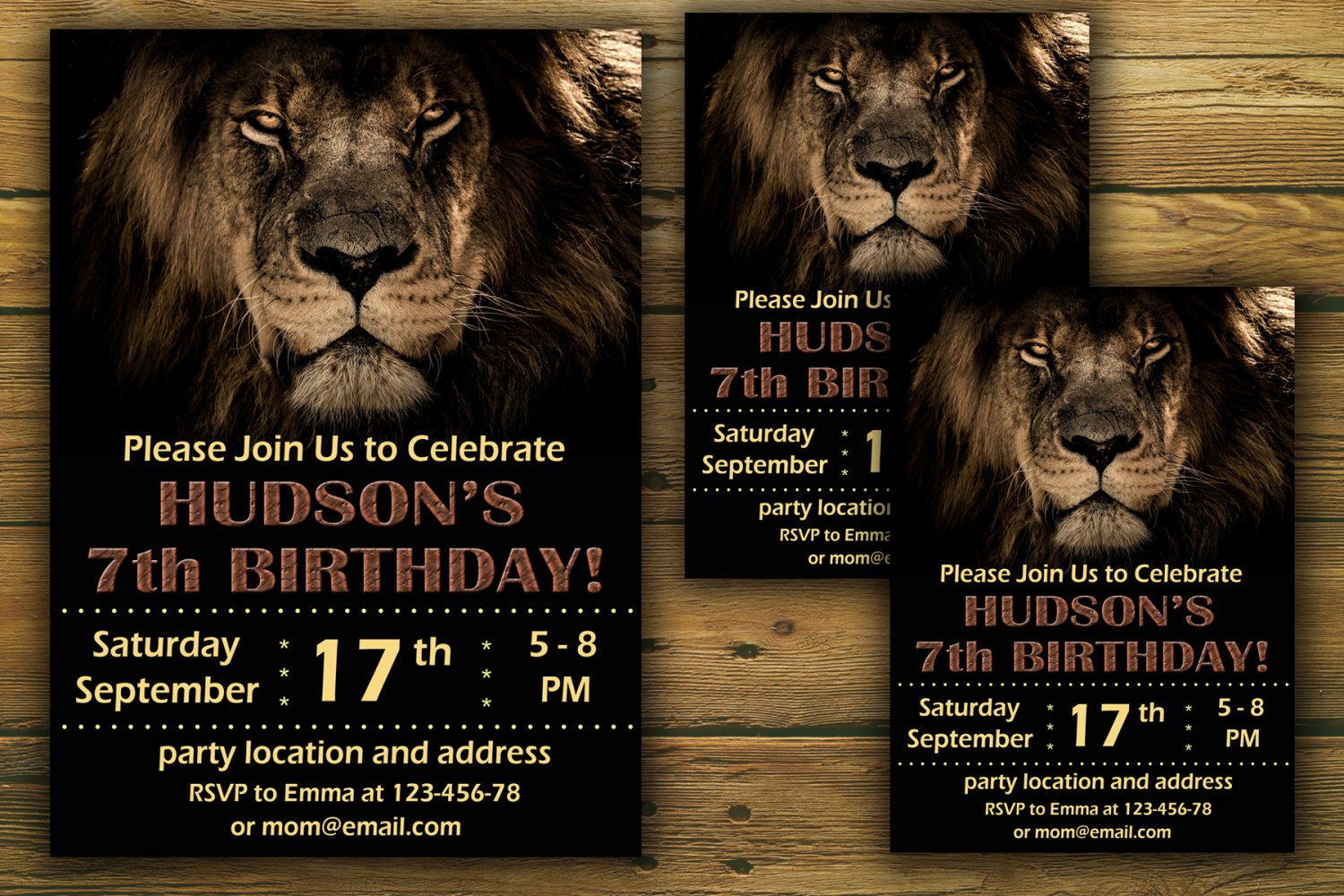 Lion birthday invitation,Lion birthday invite,Safari birthday invitation