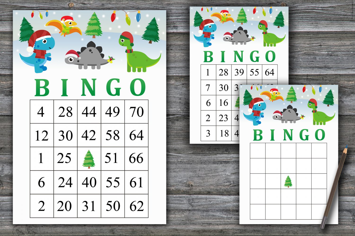 Christmas bingo game,Christmas dinosaur bingo,Christmas Party ,Holiday ...