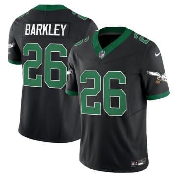 Men's Philadelphia Eagles #26 Saquon Barkley Black Untouchable Football ...