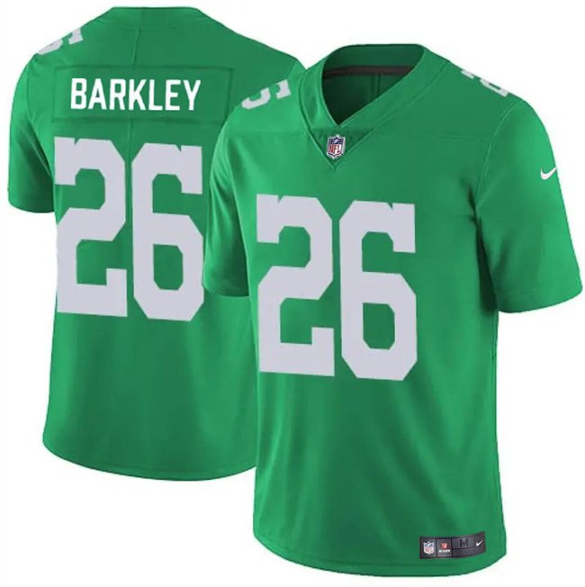 Men's Philadelphia Eagles #26 Saquon Barkley Kelly Green Untouchable ...