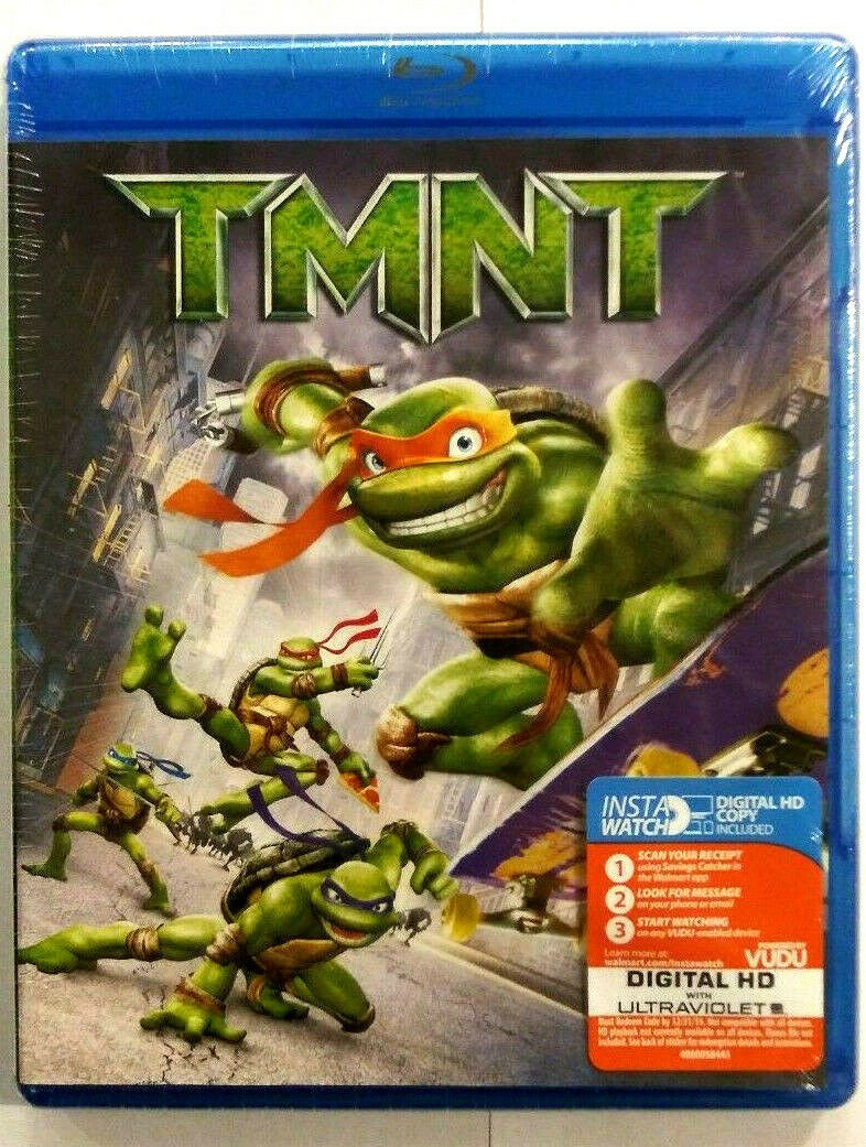 TMNT teenage Mutant Ninja Turtles Blu-ray Disc HD animated kids family ...