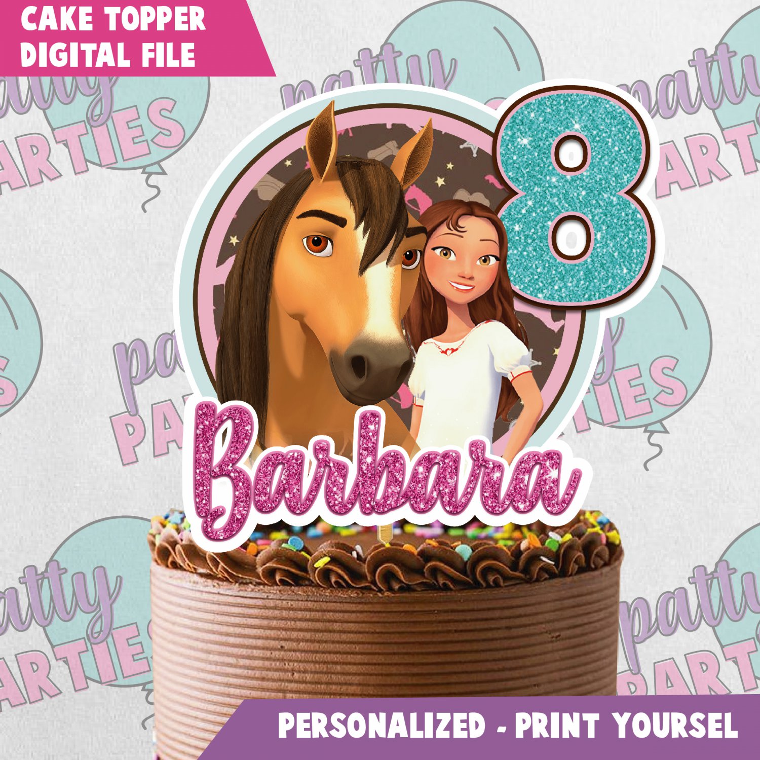 SPIRIT RIDING FREE CAKE TOPPER