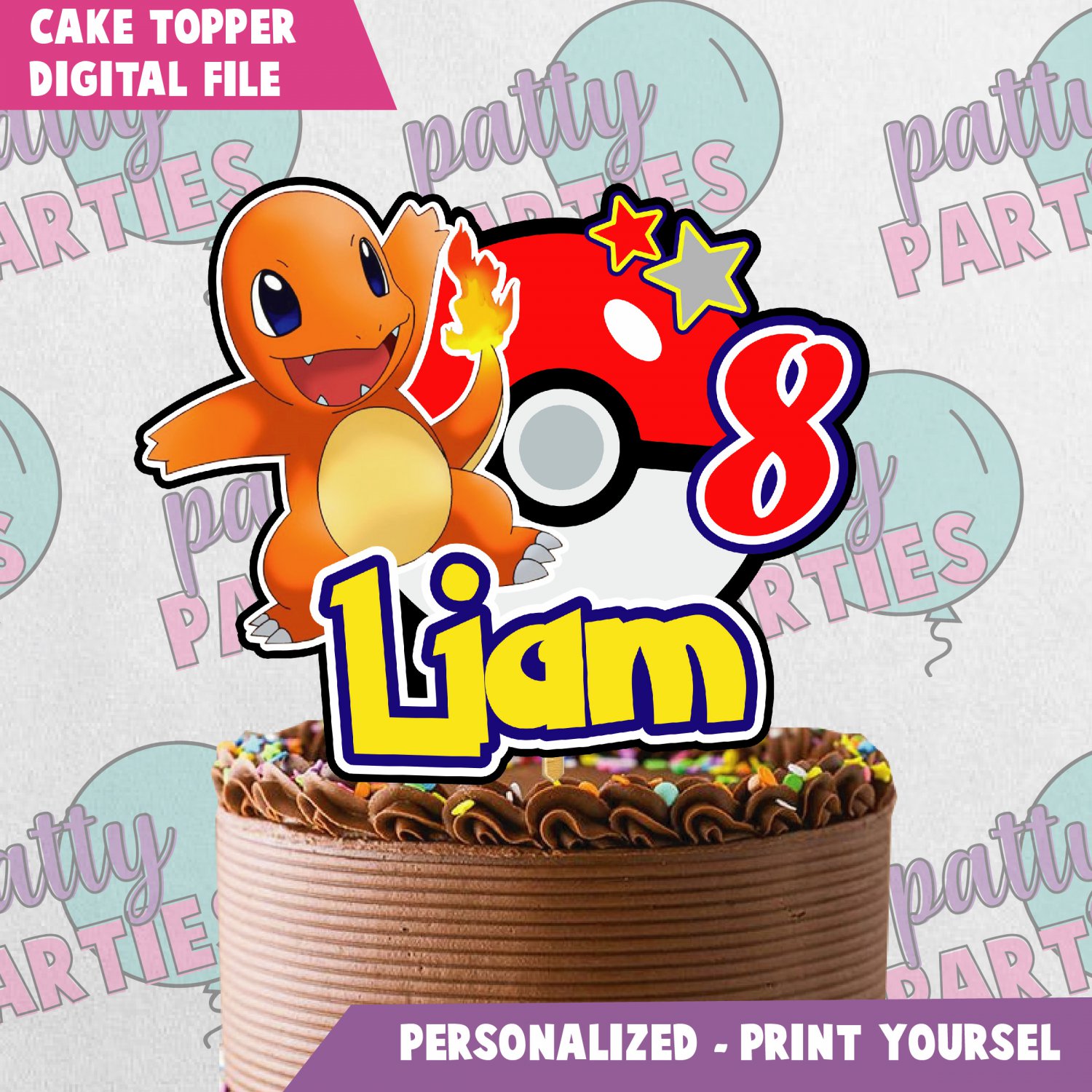 POKEMON CAKE TOPPER