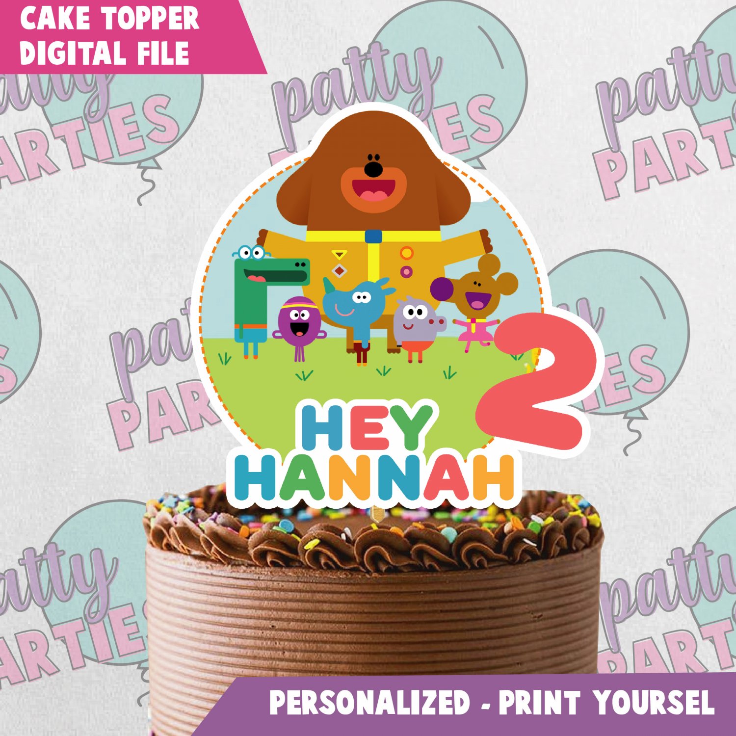 HEY DUGGEE CAKE TOPPER