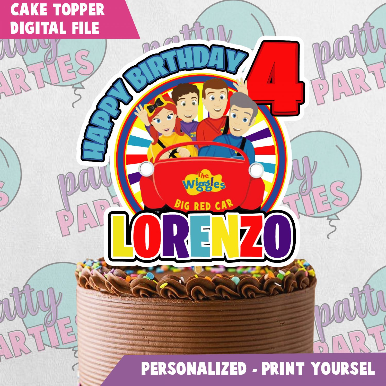 THE WIGGLES CAKE TOPPER